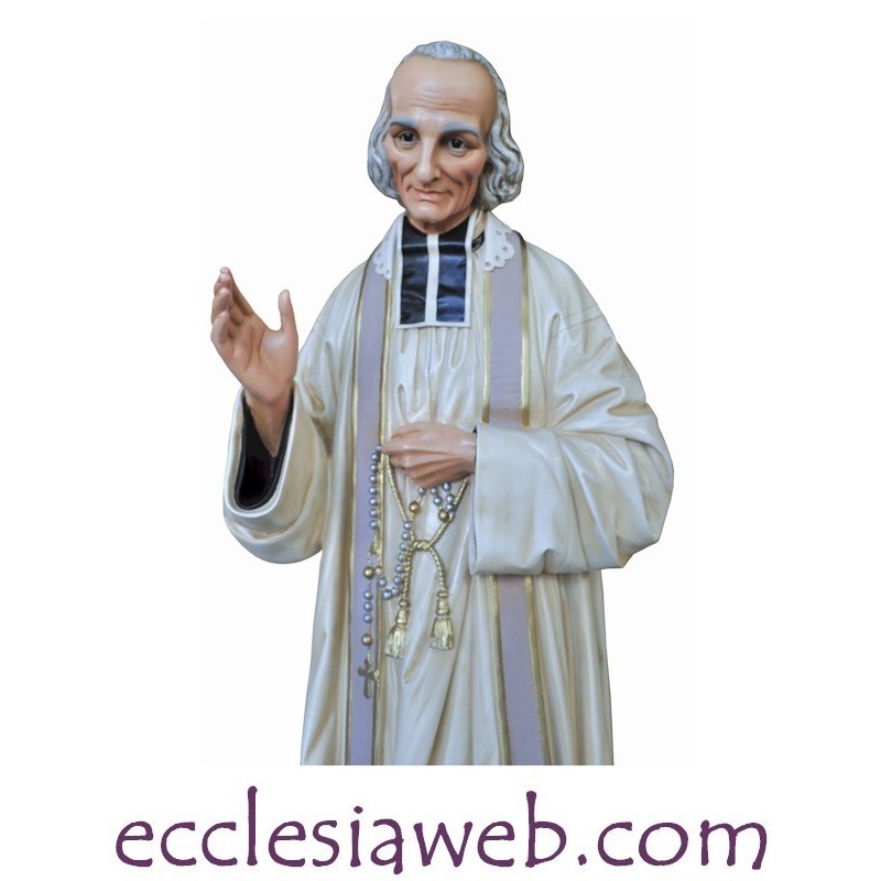 SANTO CURATO D'ARS - STATUA IN VETRORESINA